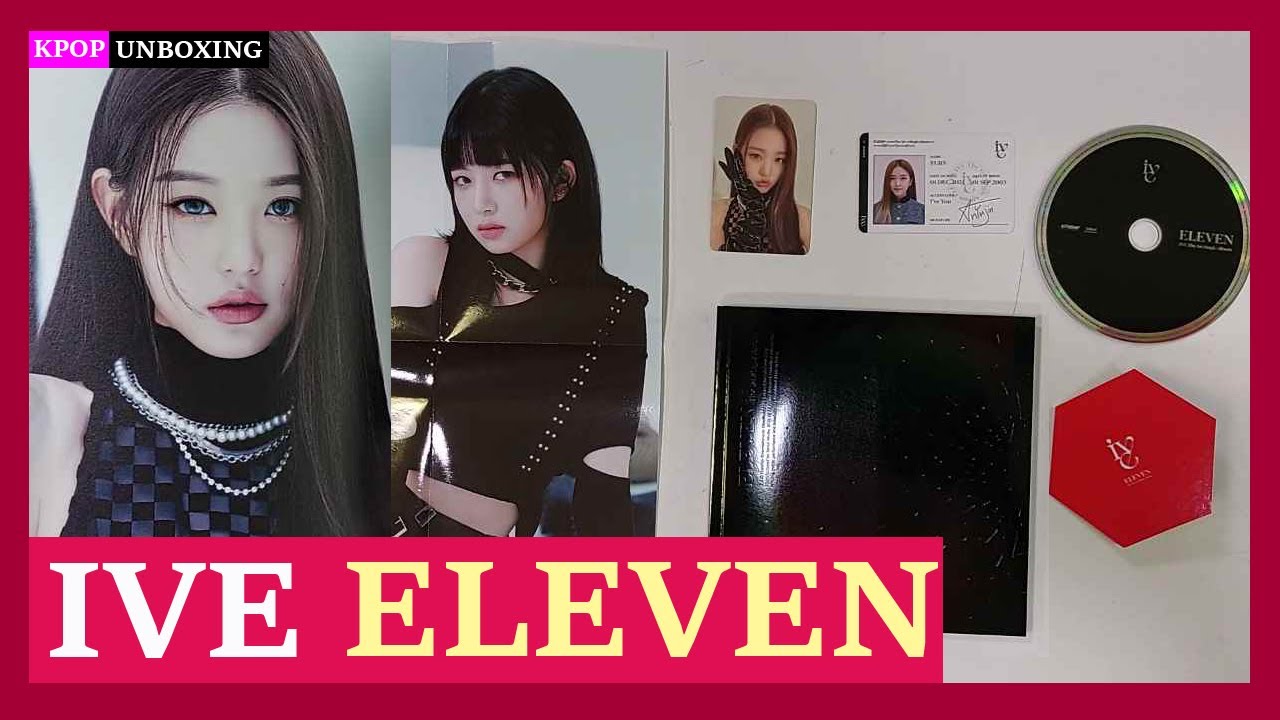 Unboxing IVE [ELEVEN] 아이브 (Ver.1) 1st Single Album Kpop Unboxing 케이팝 언박싱 - YouTube