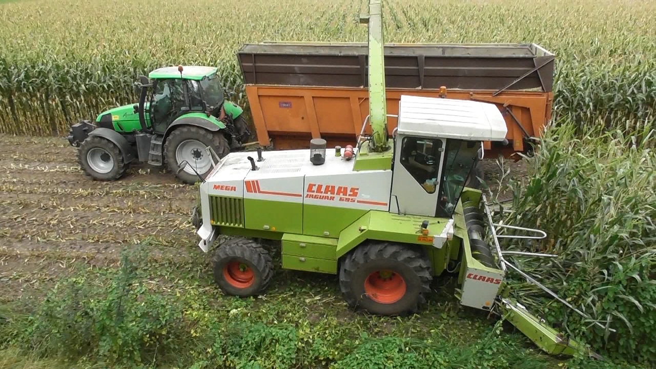 Claas Jaguar 695 Mega forage harvester - YouTube