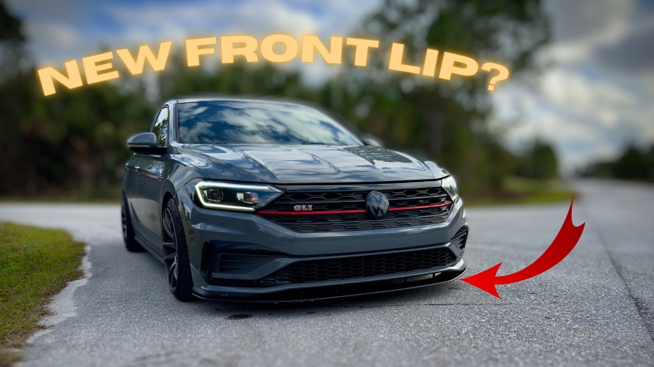 NEW FRONT LIP for my Volkswagen Jetta GLI AUTOBHAN, looks fire! - YouTube
