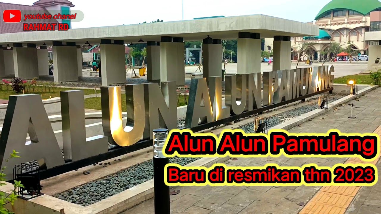 Alun alun pamulang kota tangerang selatan yang baru di resmikan - YouTube