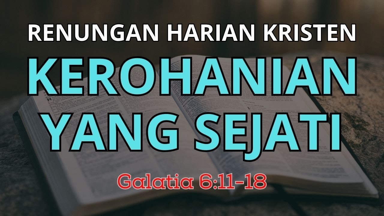 Kerohanian yang sejati #renunganhariankristen - YouTube