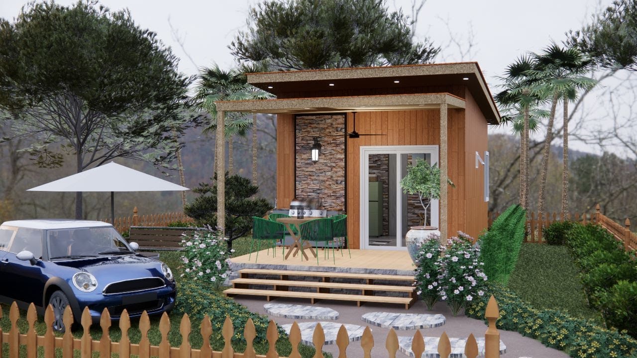 Tiny 4 x 6 m Small House Design 24 sqm - YouTube