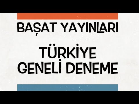 TÜRKİYE GENELİ DENEME SINAVI - BAŞAT YAYINLARI MATEMATİK