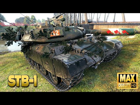 STB-1: Long tactical battle - World of Tanks - YouTube