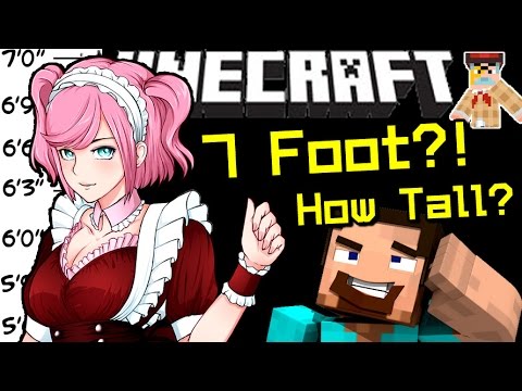 Minecraft HOW TALL is Steve? - 7 FOOT Maid?! - YouTube