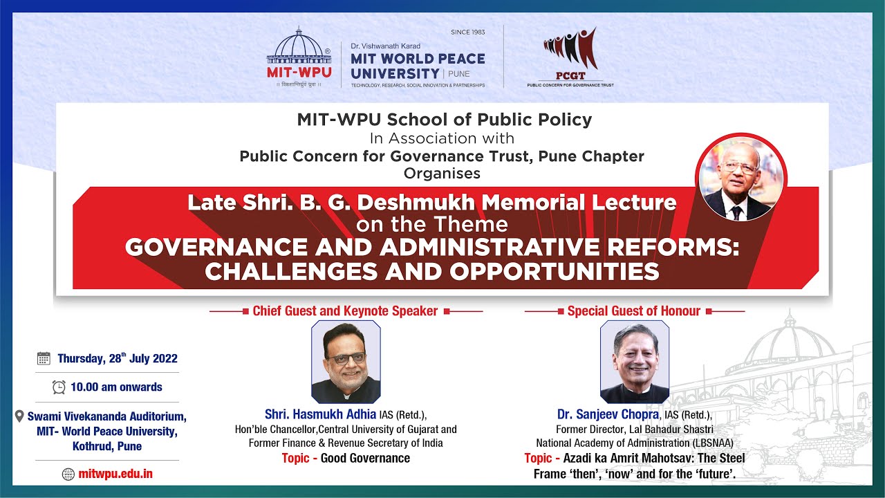 MIT-WPU School of Public Policy Live Stream - YouTube