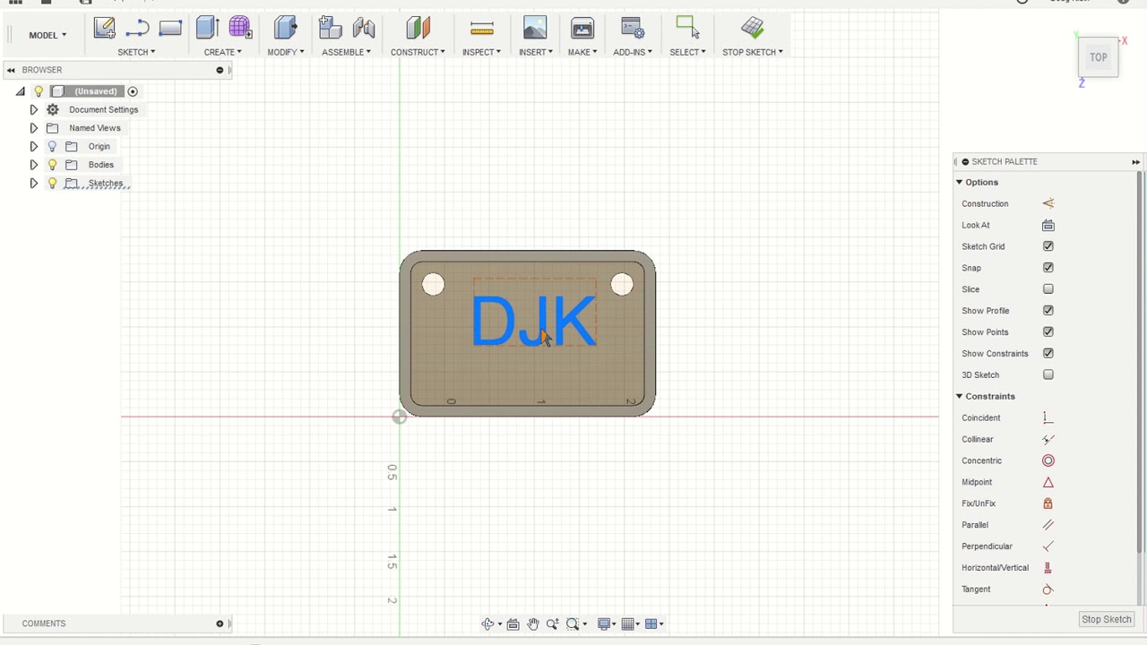 3D Modeling The CNC License Plate in Autodesk Fusion - YouTube