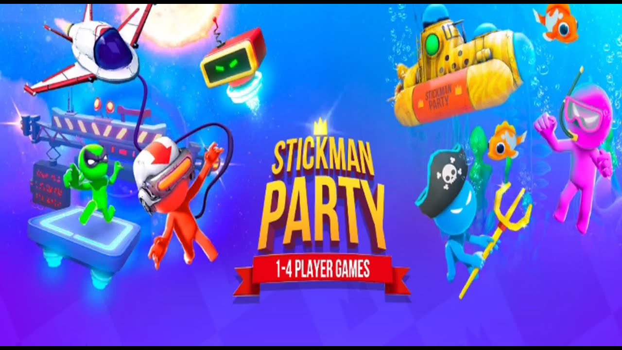 Stickman Party 1 2 3 4 Players - Funny Stickman Party Random Minigames ...