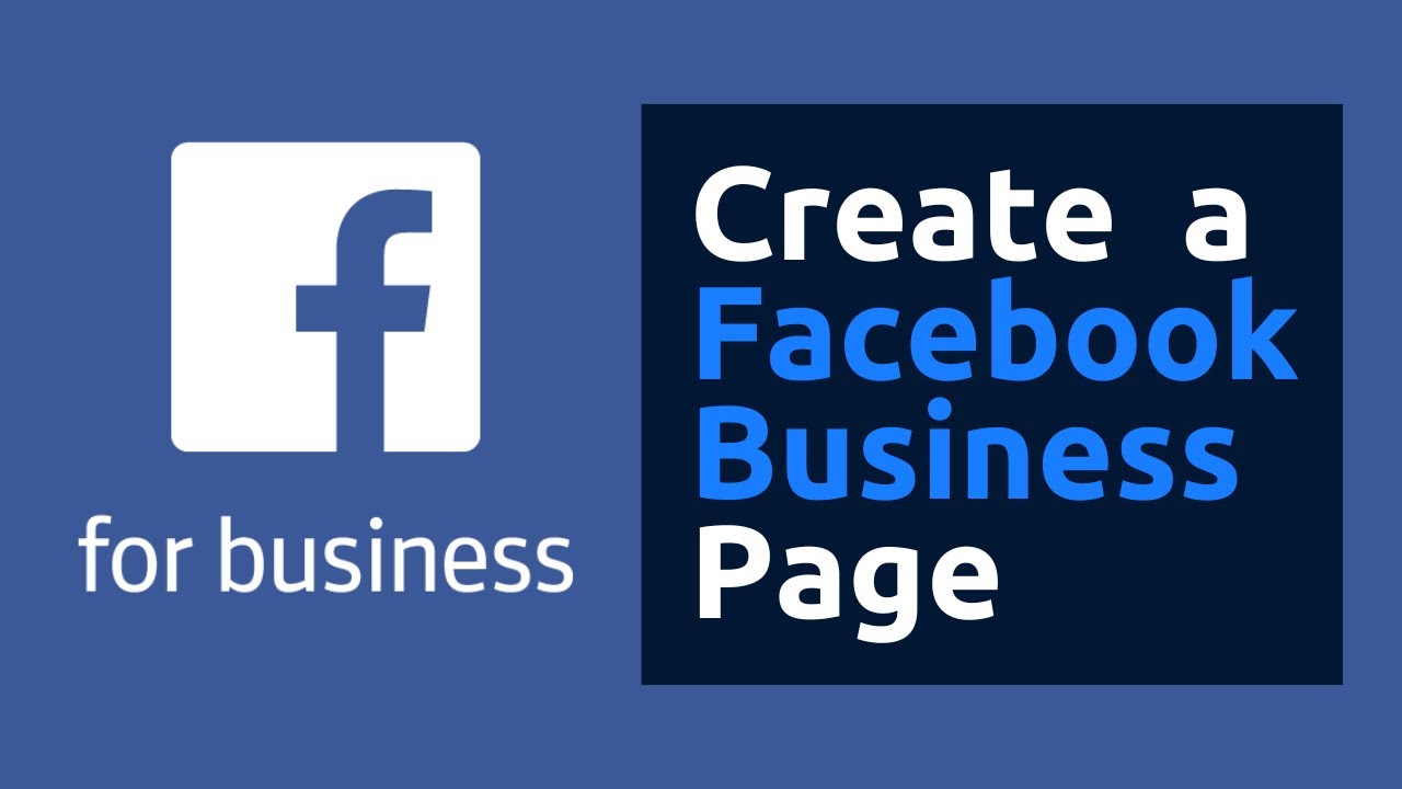 How To Create a Facebook Business Page - YouTube