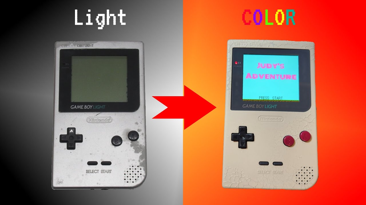 From Gameboy Light to Gameboy Color - YouTube