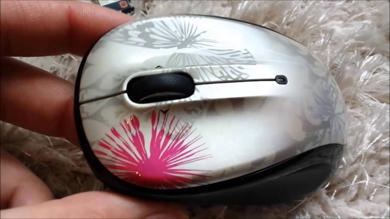 Logitech M325 - LIMITED EDITION (Fuchsia Burst Flowers) - YouTube