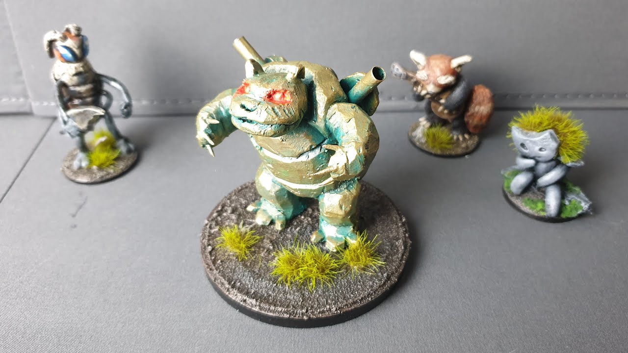 I'm building a miniature war golem from scratch. And yes, he looks like ...