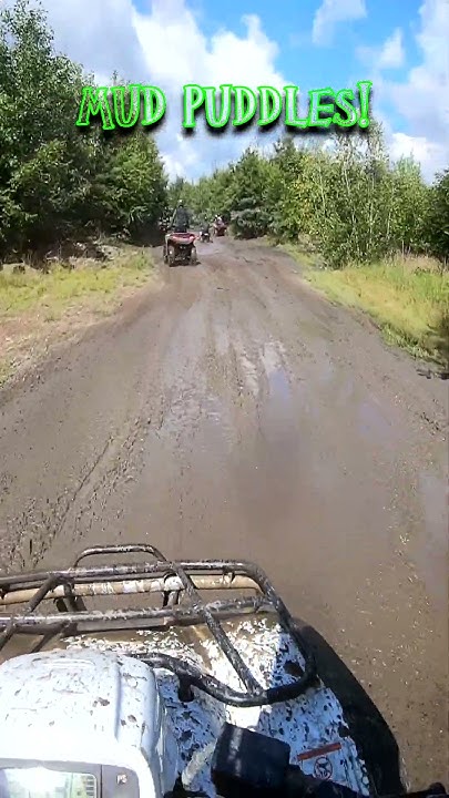Hitting the mud puddles! - Honda foreman 500 - AOAA - YouTube