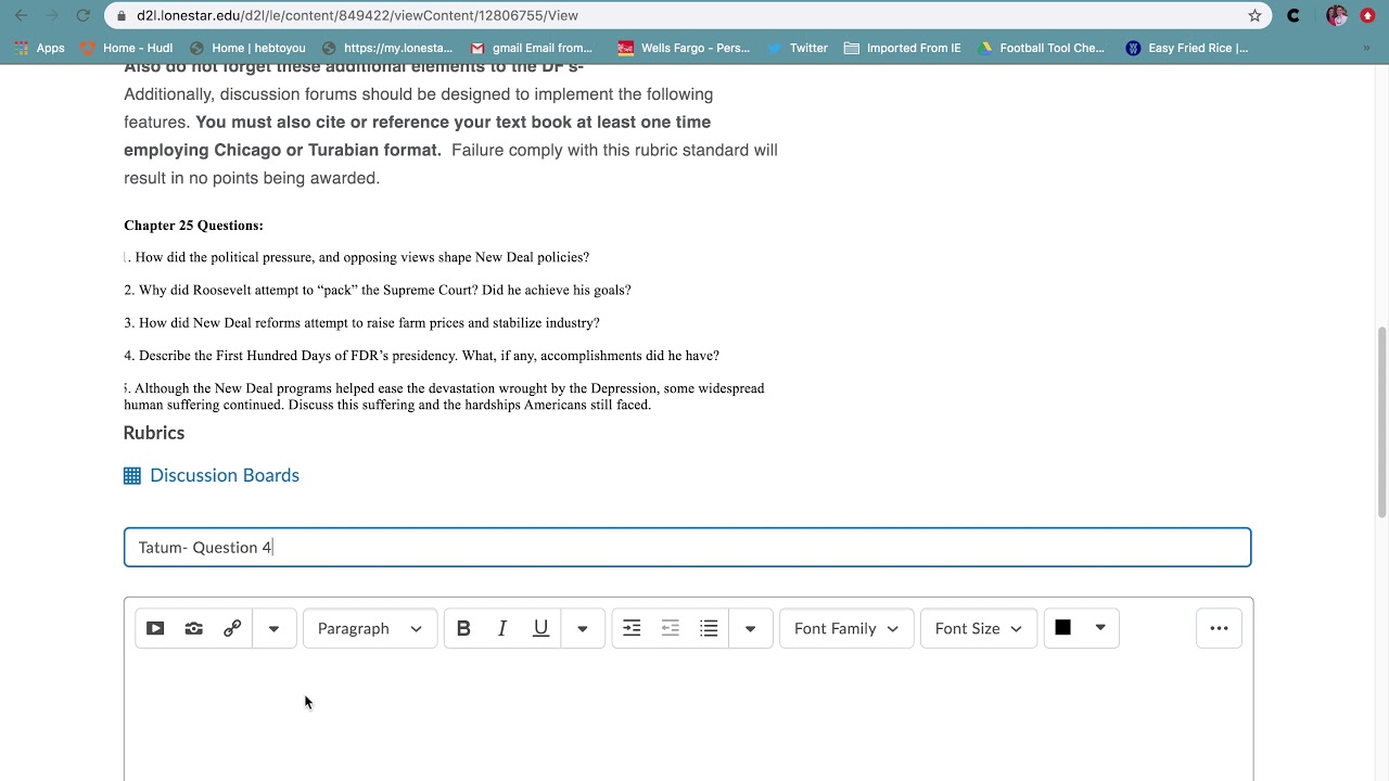 How to Complete a Discussion Activity - YouTube
