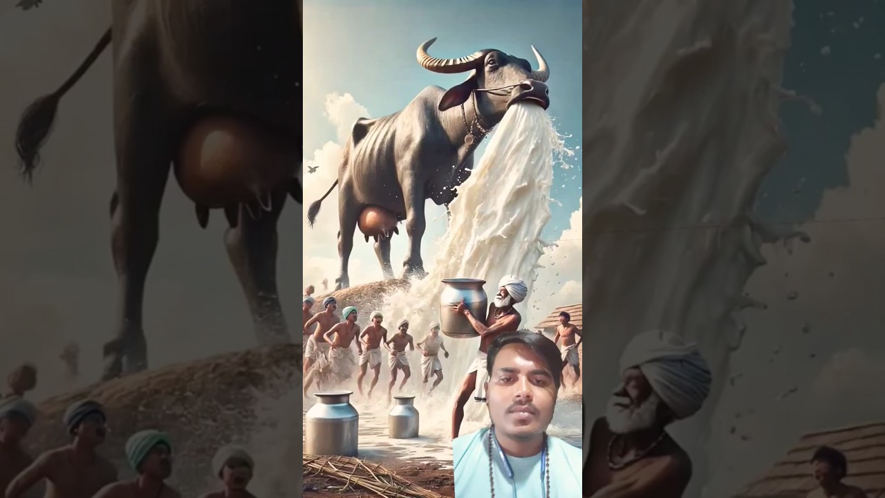 Bhaish par bahut 🙂‍↕️ Sahani Fact84 🐄#facts #cow #cartoon #animals #ai ...