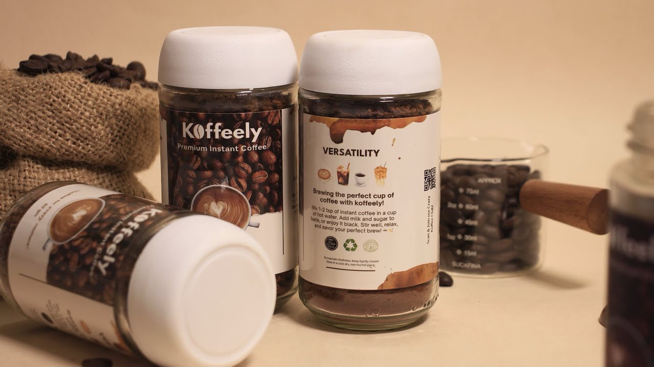 Koffeely Premium Instant Coffee - YouTube