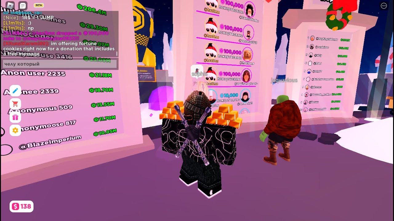 HAZ3MN NUKED 25 consecutive players in Please Donate - YouTube