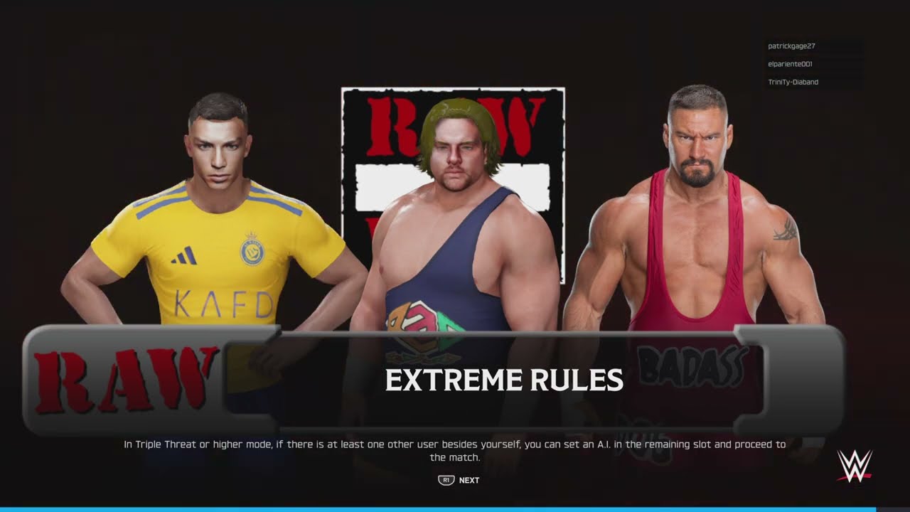 WWE 2K25 Rad Radford triple threat - YouTube
