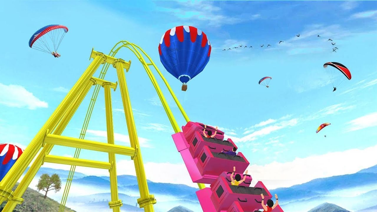 Roller Coaster Simulator 3D Gameplay - YouTube