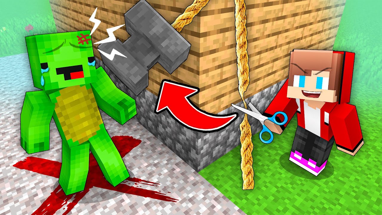 JJ Use ANVIL to Prank Mikey - Maizen Minecraft Animation - YouTube