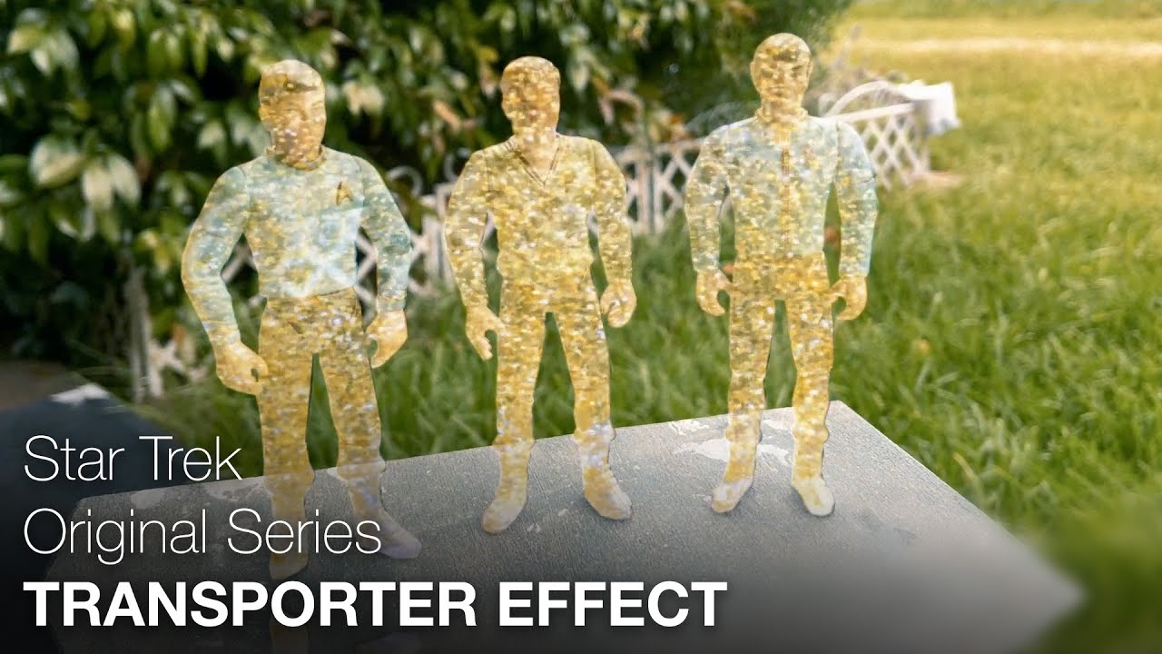 Star Trek transporter effect - YouTube