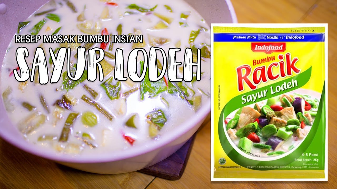 Sayur Lodeh Bumbu Instan RACIK INDOFOOD - YouTube