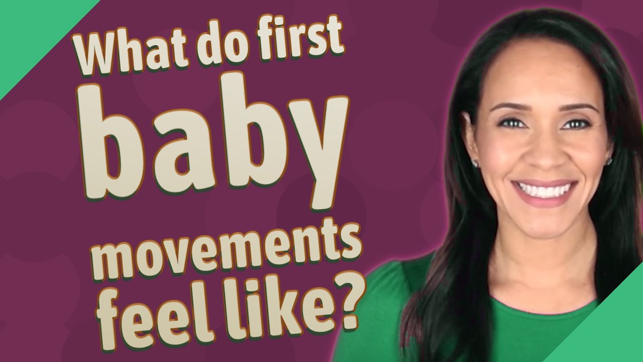 What do first baby movements feel like? - YouTube
