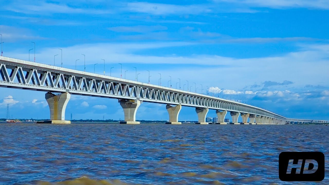 Padma River Bridge Drone View | Free Stock Footage | No Copyright Video ...