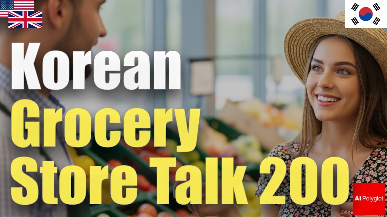 Korean Grocery Store Talk 200 | Passive listening | Must-Know - YouTube