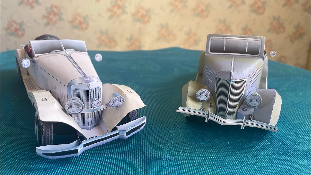 Vintage cars - Paper Craft - YouTube