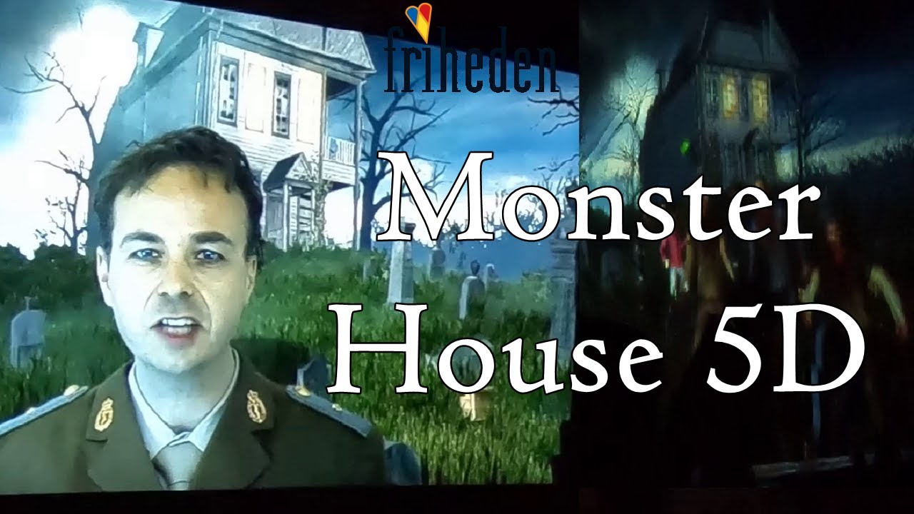 Monster House 5D Geisterbahn Tivoli Frieheden Denmark - YouTube