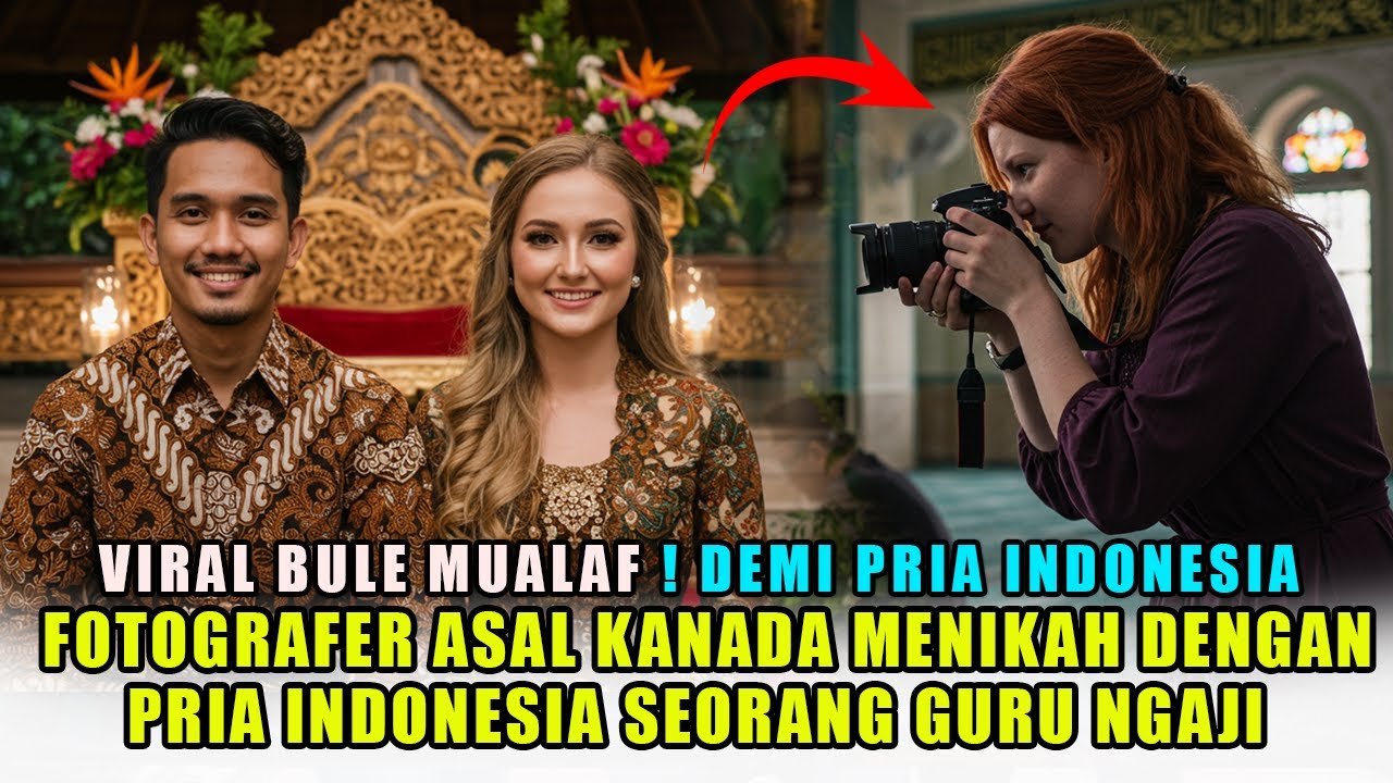 Bule Kanada Jatuh Cinta pada Guru Ngaji di Indonesia, Rela Mualaf Demi ...