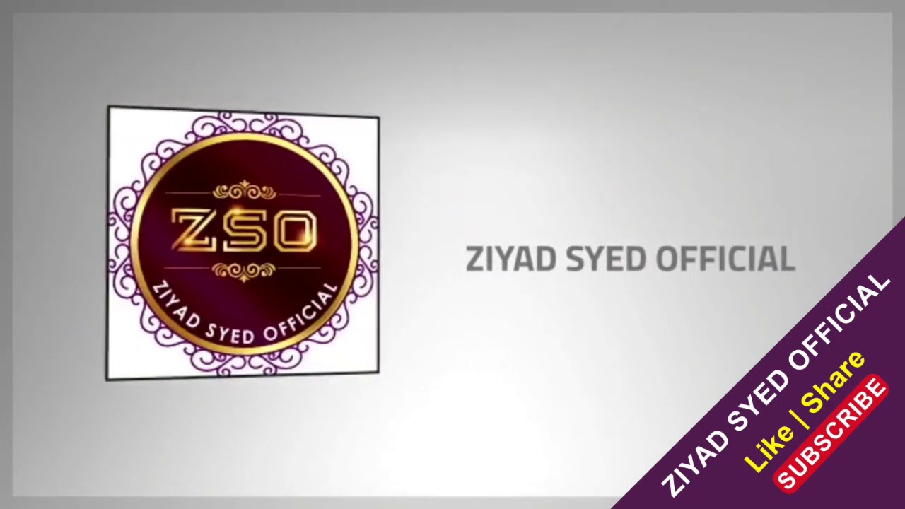 Official Logo Intro | ZIYAD SYED OFFICIAL - YouTube