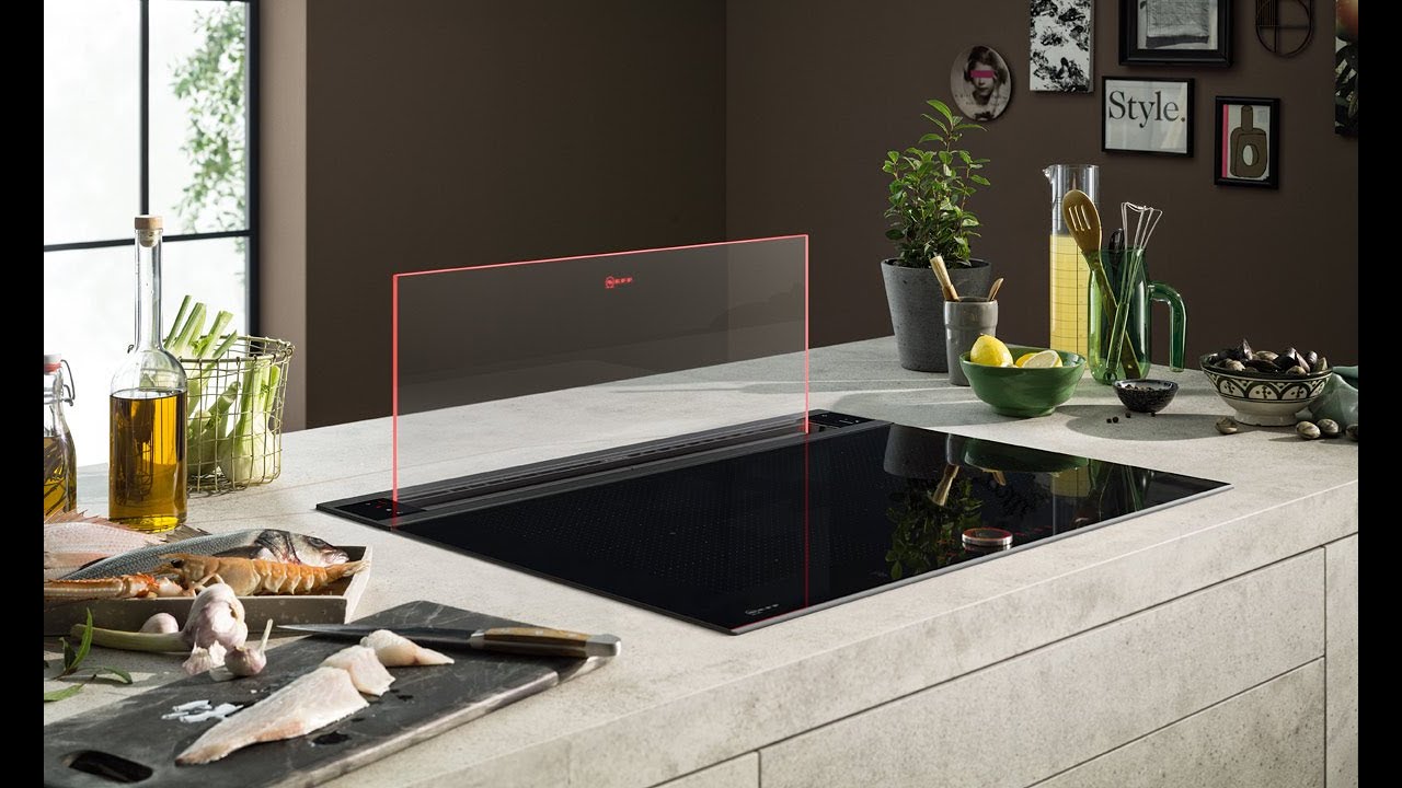 Extractor telescópio de encimera con acabado cristal - YouTube