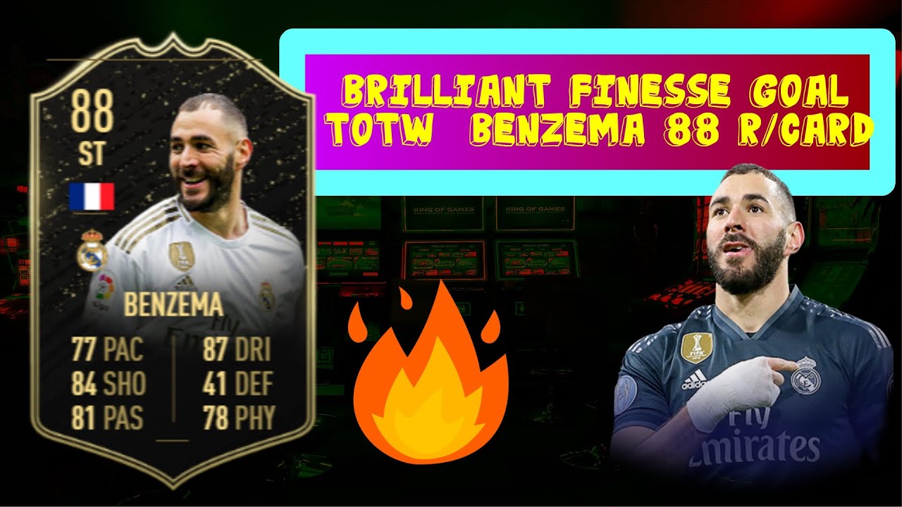 NEW TOTW 88 RATING BENZEMA CARD | BRILLIANT TEAM GOAL | FIFA 20 ...
