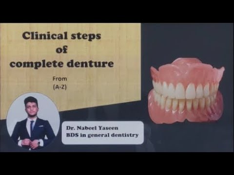 Clinical steps of complete denture part 1 - YouTube