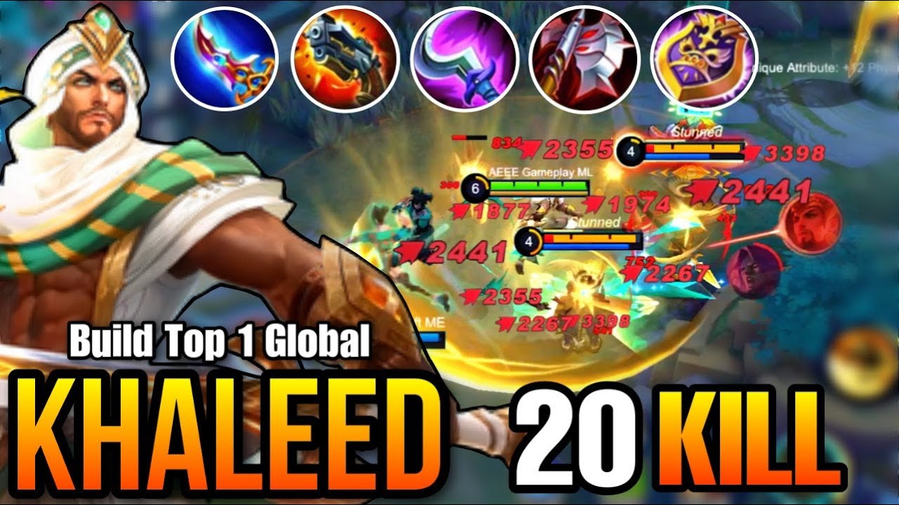 Khaleed Best Build 2023 For OneShot | Top 1 Global Khaleed Emblem And ...