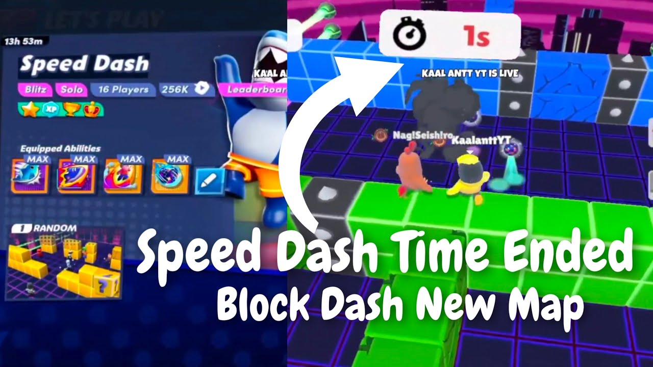 Speed Dash Time Ended | Block Dash New Map Stumble Guys - YouTube