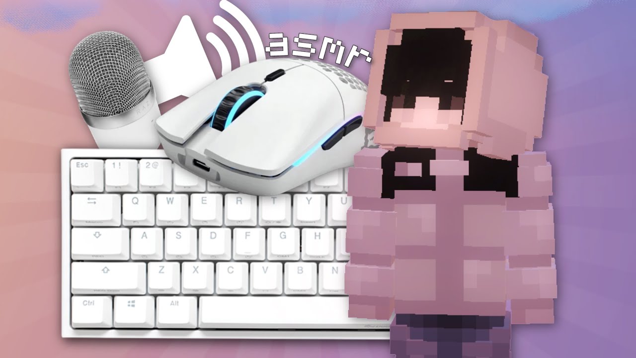 [New Mic] Keyboard + Mouse ASMR Sounds | Hypixel Bedwars - YouTube