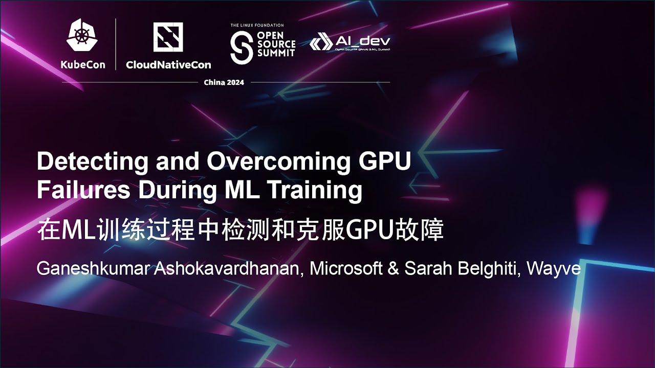 Detecting & Overcoming GPU Failures During ML Training- Ganeshkumar ...