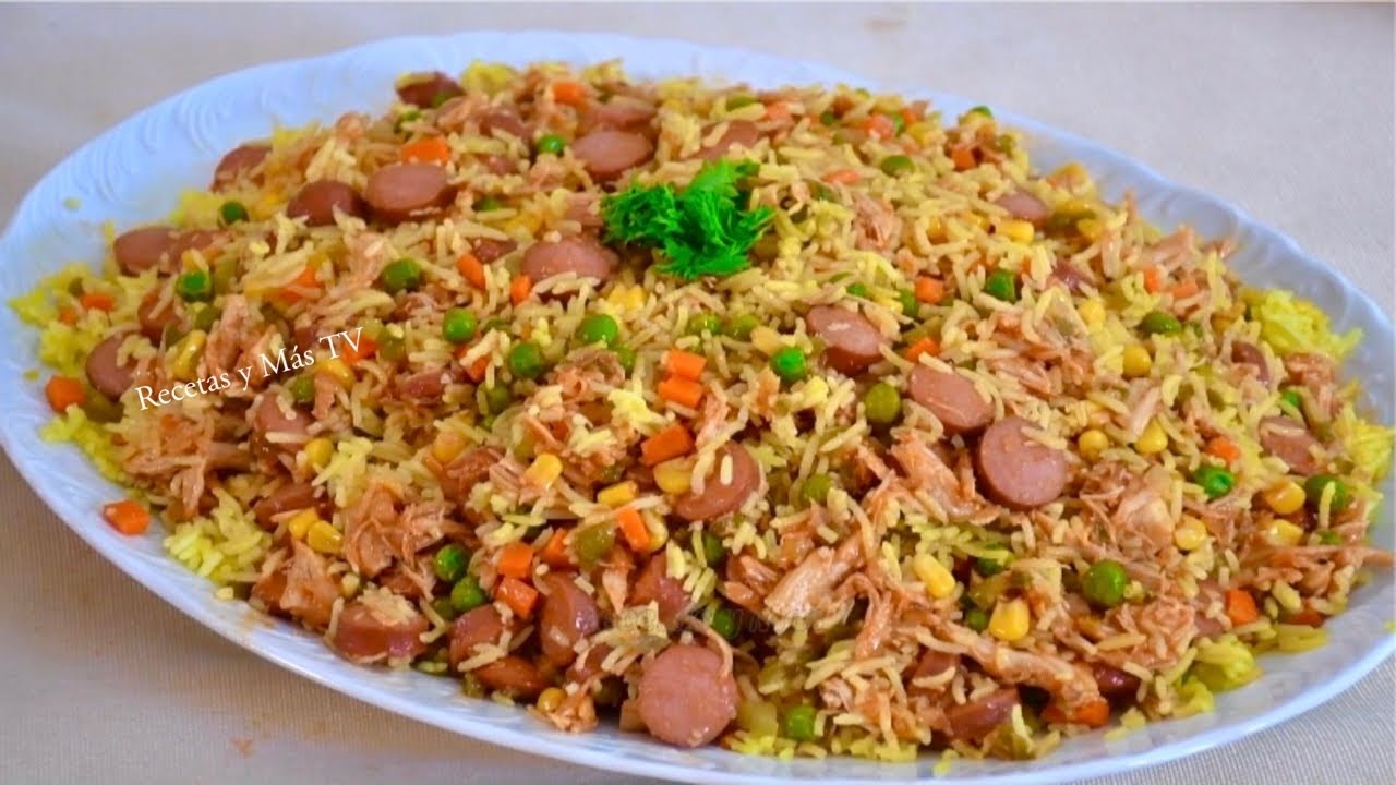 Como hacer un rico arroz con pollo - YouTube