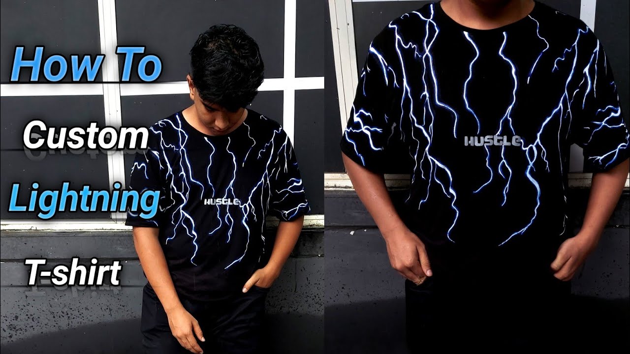 How To Make A Lightning T-Shirt | DIY - YouTube