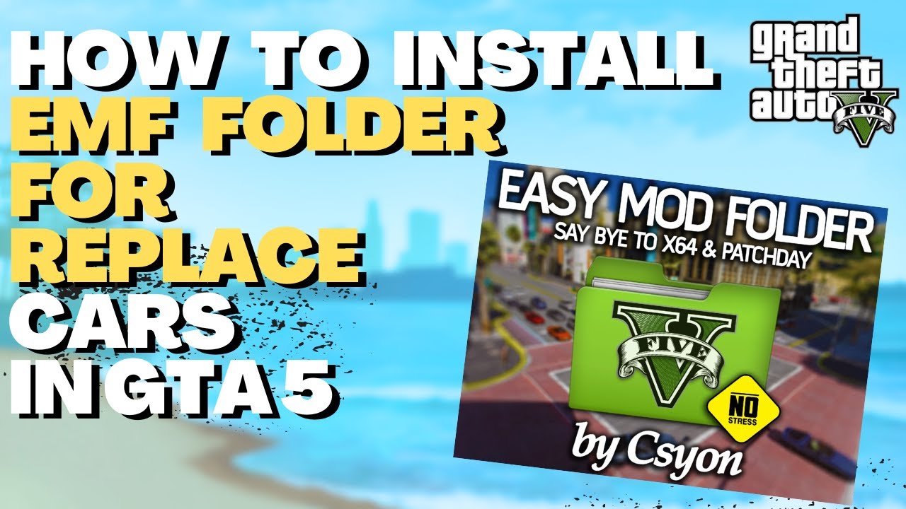 How to install EMF folder for gta 5 | Replace Vehicles | Tutorial - YouTube