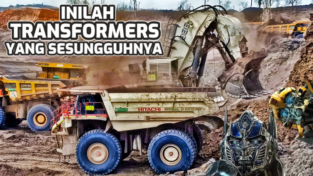 TERNYATA MEREKA SEMUA ADALAH TRANSFORMERS // HOW THE GIANT EXCAVATOR ...