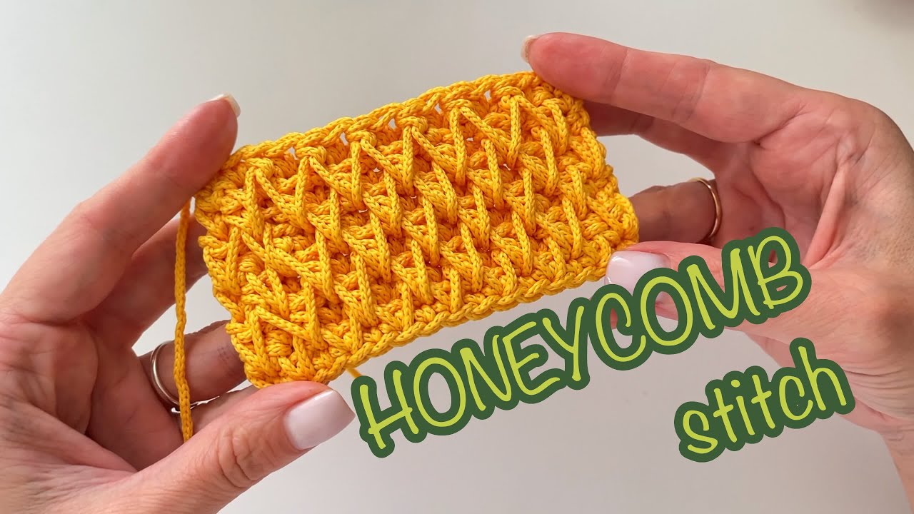 How to Crocheting the Honeycomb Stitch Pattern - YouTube