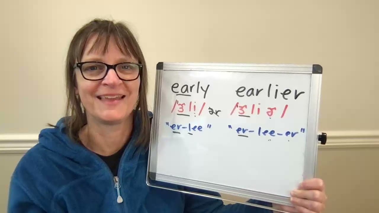 How to Pronounce Early and Earlier - YouTube