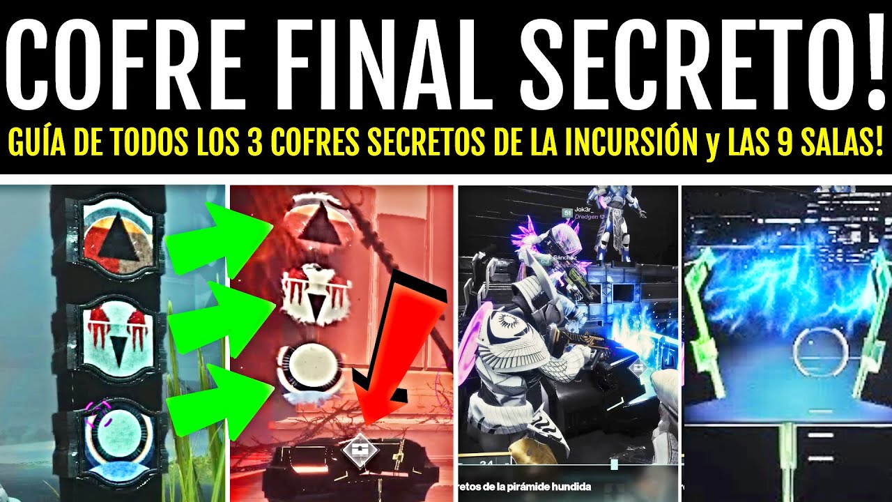 TODOS los 3 COFRES y las 9 SALAS SECRETAS! - ARMAS ROJAS GARANTIZADAS ...