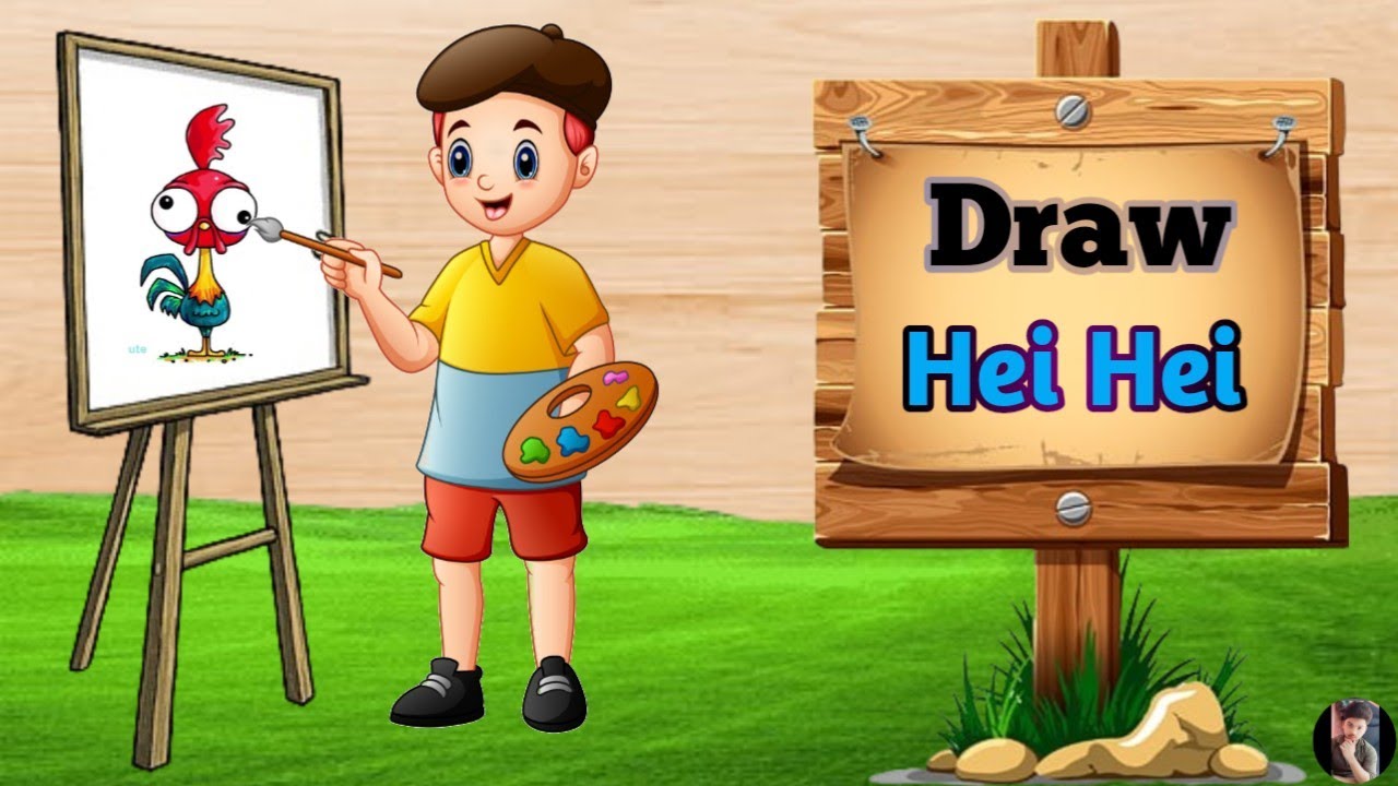 How To Draw HeiHei || from Disney Moana || Easy | simple drawing - YouTube