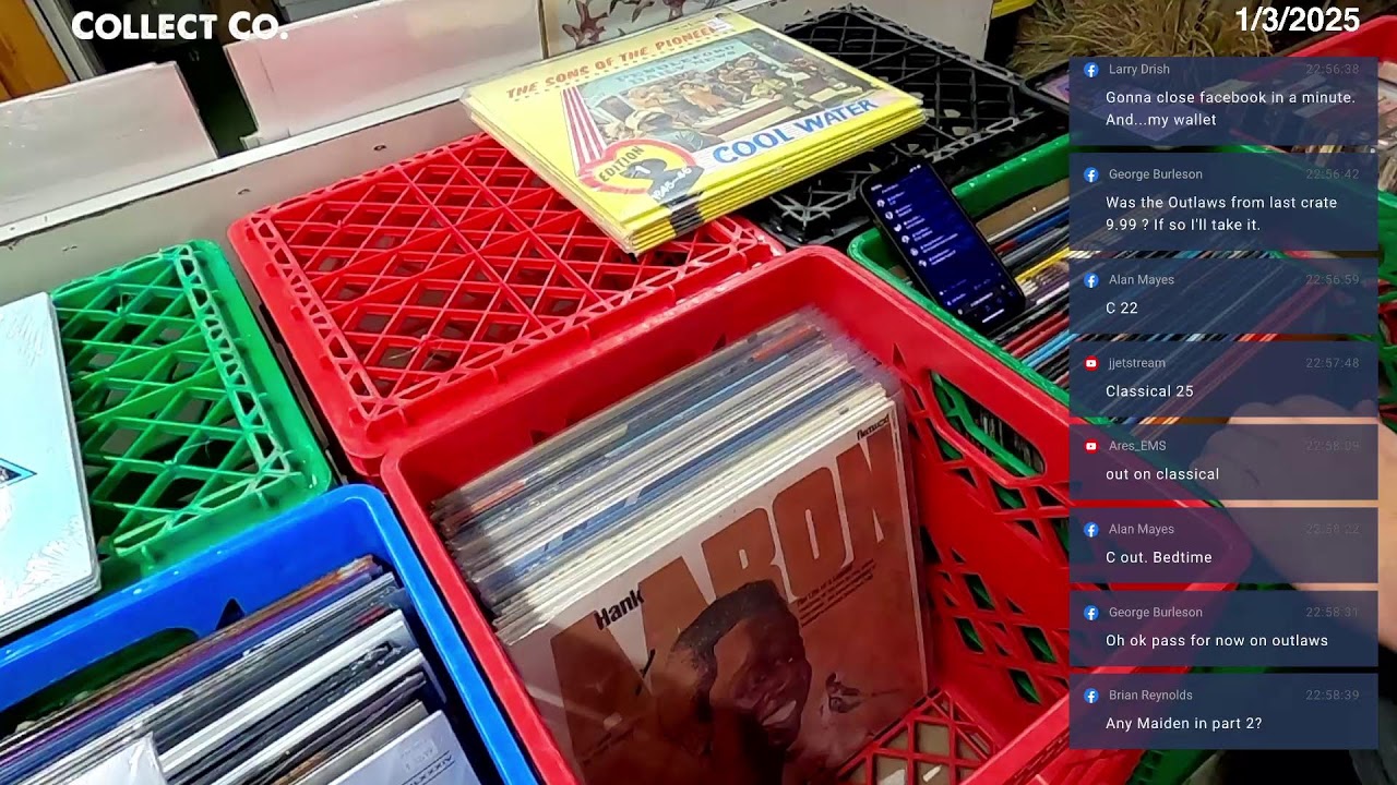 LIVE Vinyl Record Sale (Friday, 1/3/2025) - YouTube