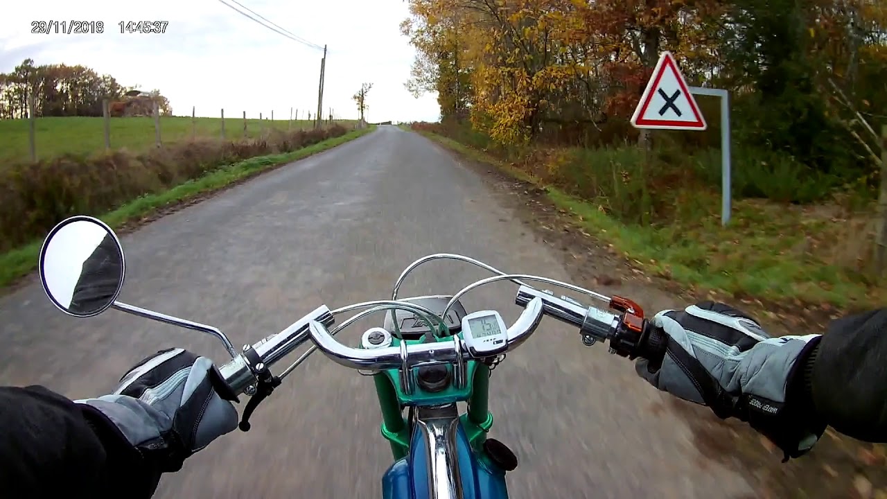 1er essai motobecane 41 - YouTube